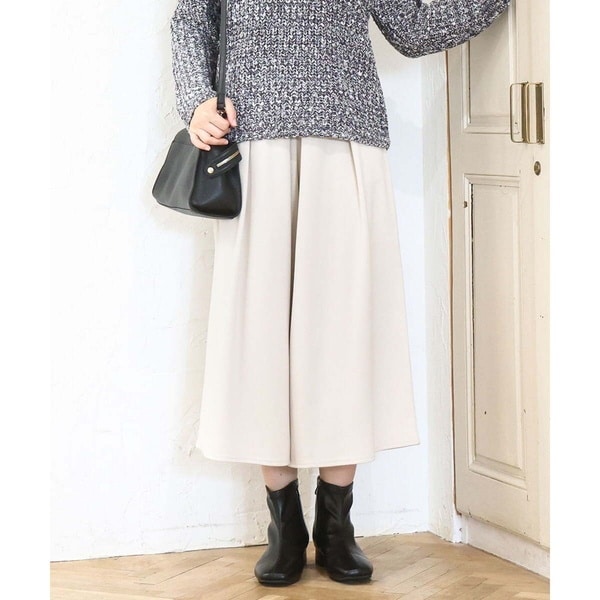 エウルキューブ（eur3）/【大きいサイズ】ウール調キュロットパンツ