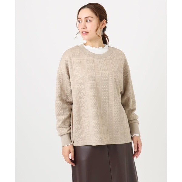 エウルキューブ（eur3）/【大きいサイズ】フクレジャカードトップス