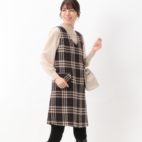 カールパークレーン/チェックツイードジャンスカ