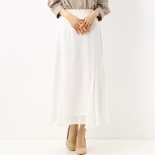 カールパークレーン（Karl Park Lane）/【揺れ感がキレイ/綿100％】綿ボイル マチ付フレアースカート