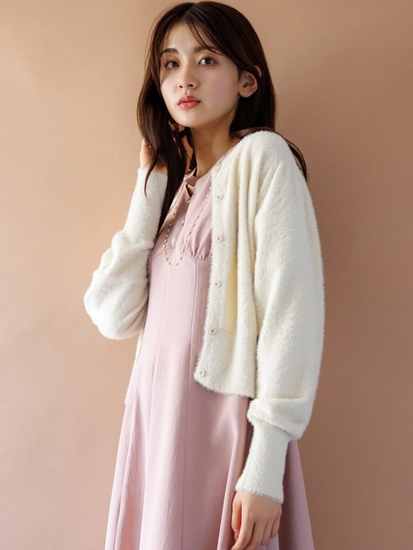 カールパークレーン（Karl Park Lane）/ミンクライクファー丸首カーディガン