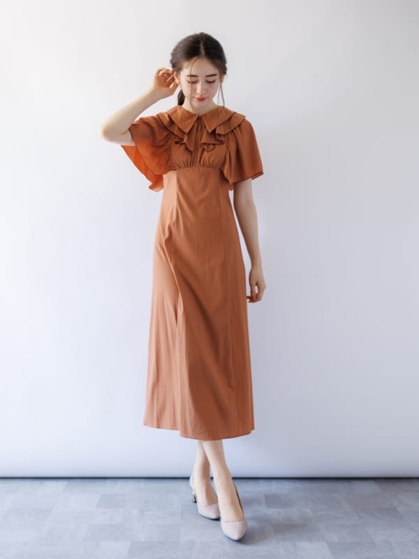 カールパークレーン（Karl Park Lane）/フリル衿ハンカチスリーブワンピース