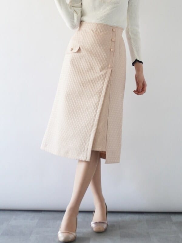 カールパークレーン（Karl Park Lane）/ドットジャガードAラインスカート