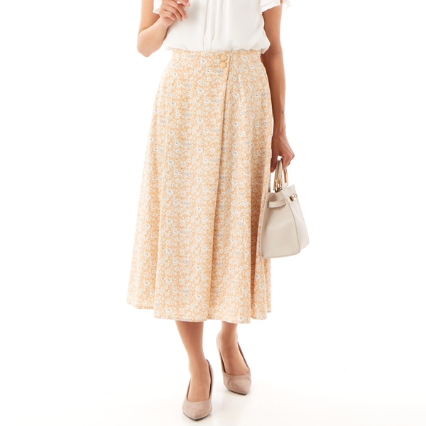 カールパークレーン（Karl Park Lane）/小花柄タックフレアースカート