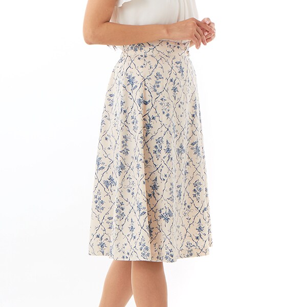 カールパークレーン（Karl Park Lane）/花柄L65フレアースカート