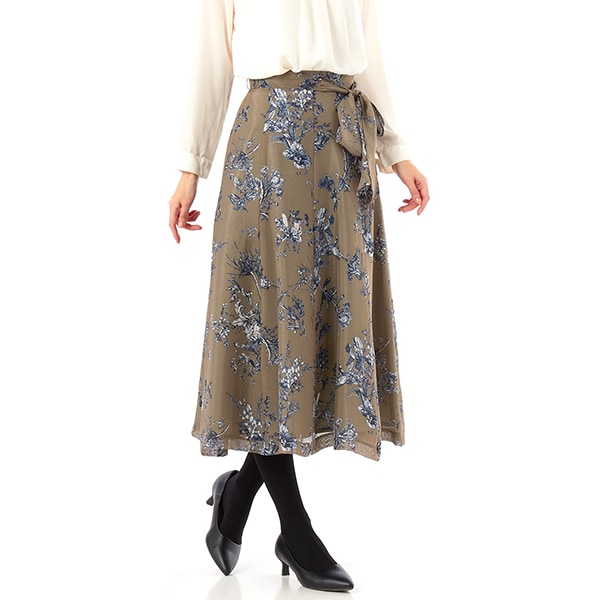 カールパークレーン（Karl Park Lane）/花柄8枚ハギフレアースカート