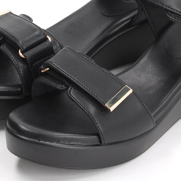 アンリーフ（unReef）/ベルクロストラッププラットフォームサンダル