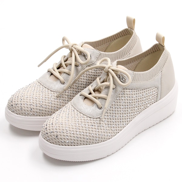 アンリーフ（unReef）/レースアップニットスニーカー