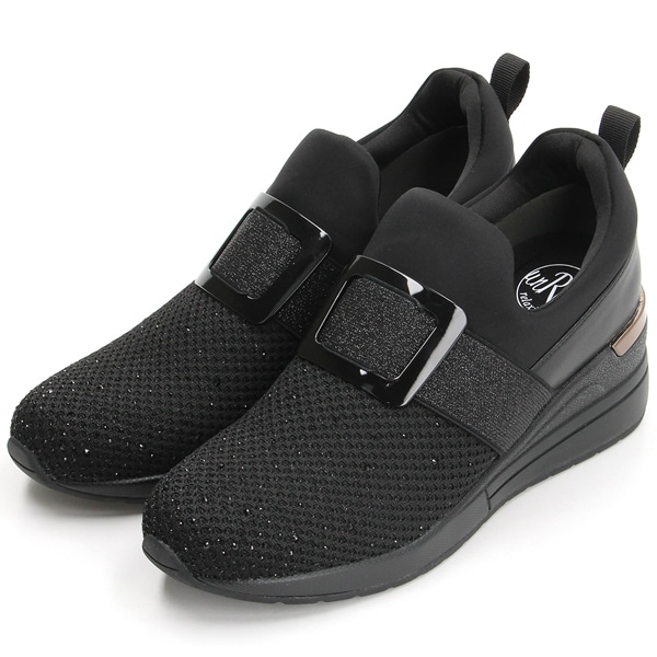 アンリーフ（unReef）/バックルモチーフニットスリッポンスニーカー