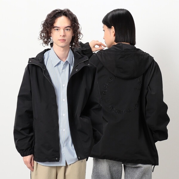 パープル＆イエロー（Purple & Yellow）/バックサークル刺繍マウンテンパーカ