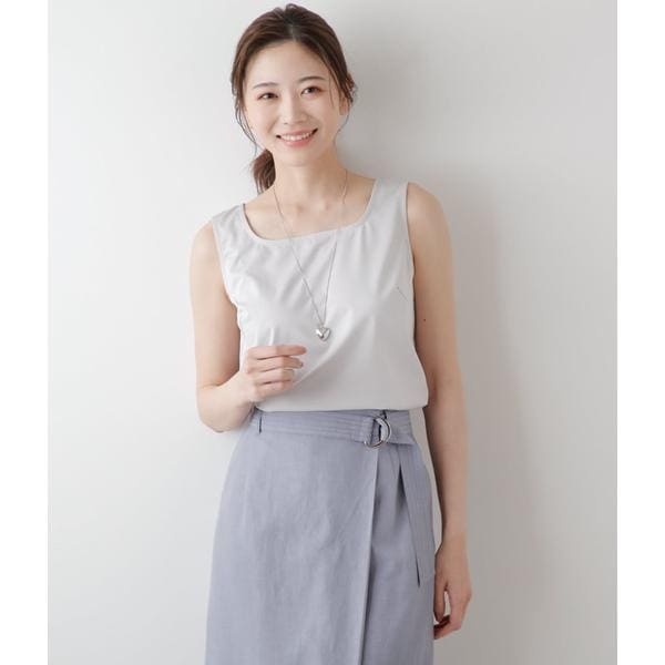 ニューヨーカー（NEWYORKER）/【UVカット・透け防止・遮熱】ソルシールドプレーティング天竺 スクエア