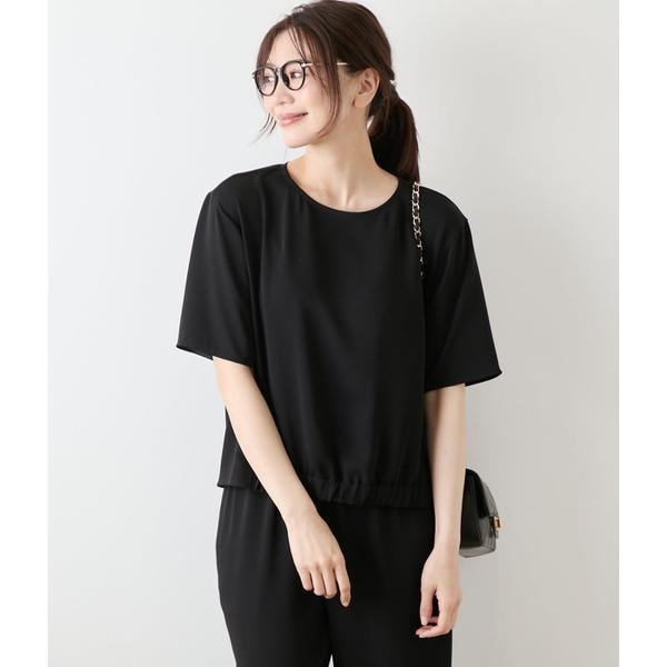 ニューヨーカー（NEWYORKER）/ポリエステルダブルクロス フロントギャザーブラウス