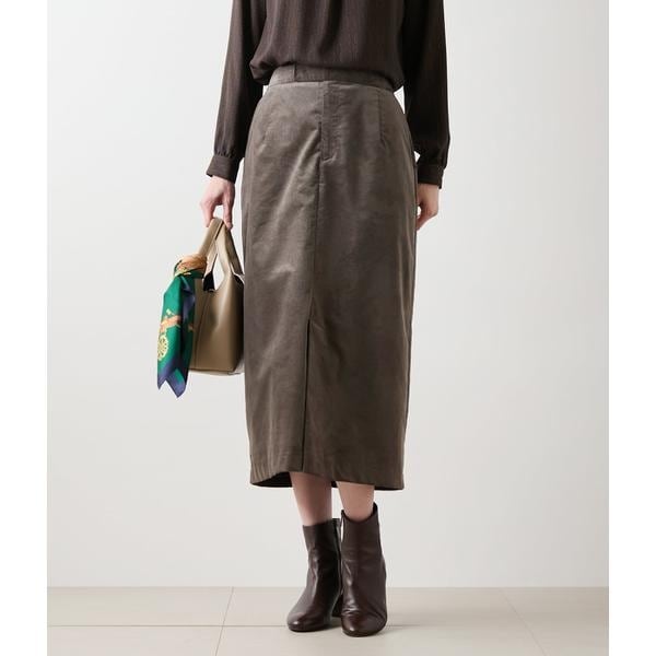 ニューヨーカー（NEWYORKER）/【ウォッシャブル】ライトコール ストレートスカート