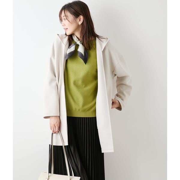 ニューヨーカー（NEWYORKER）/【ウォッシャブル】ポリエステルダンボールライト フーデットコーディガ