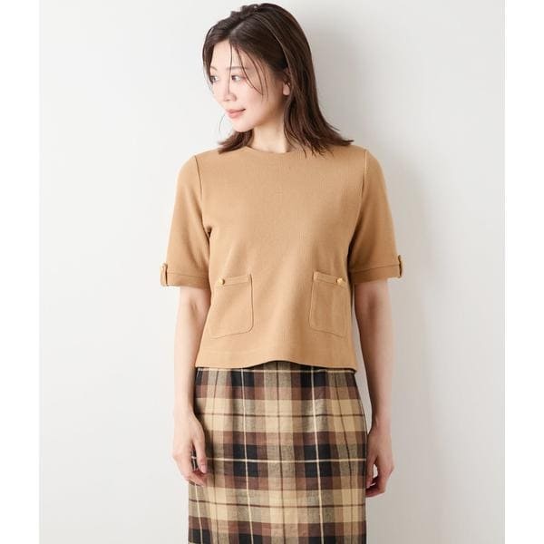 ニューヨーカー（NEWYORKER）/カノコジャージー クルーネック半袖プルオーバー