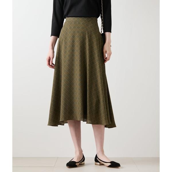 ニューヨーカー（NEWYORKER）/ビットプリント フレアスカート