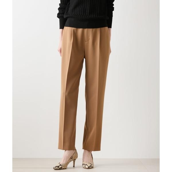 ニューヨーカー（NEWYORKER）/ギャバライクポリエステル タックテーパードパンツ