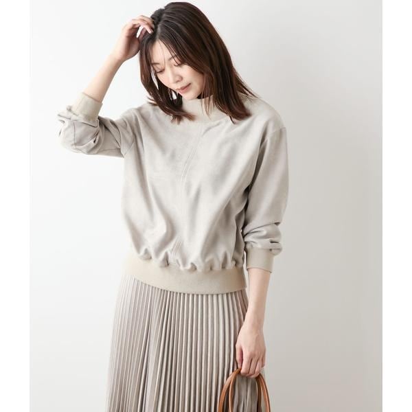 ニューヨーカー（NEWYORKER）/フェイクスエード リブハイネックプルオーバー