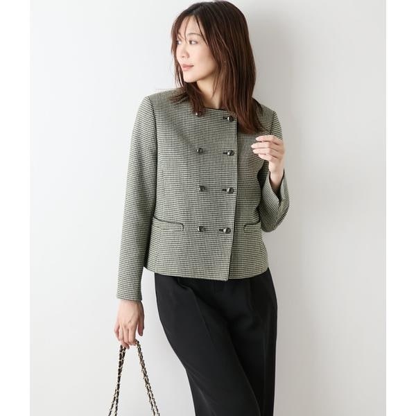 ニューヨーカー（NEWYORKER）/カラーインブロック ダブルブレストジャケット