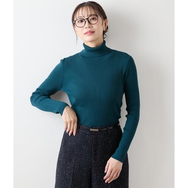 ニューヨーカー（NEWYORKER）/【手洗い可能】レーヨンポリストレッチ リブタートルネックプルオーバー