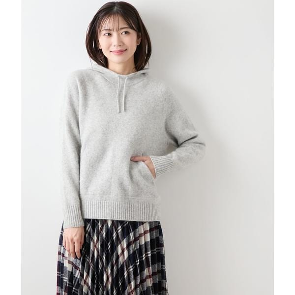 ニューヨーカー（NEWYORKER）/ウールアンゴラ ホールガーメントパーカ