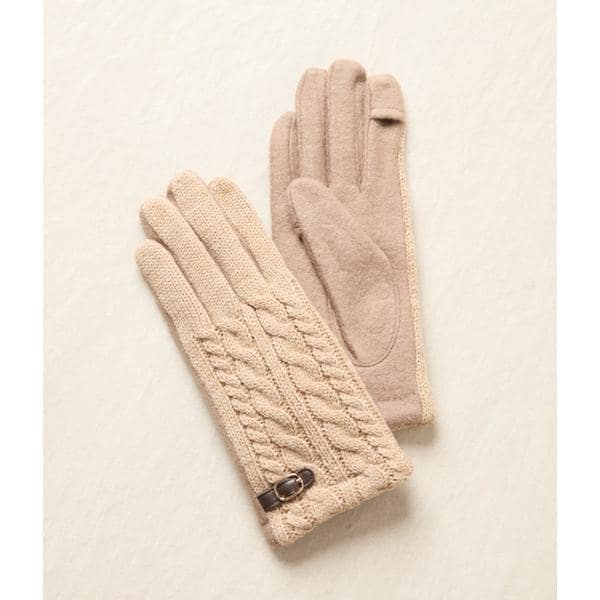 ニューヨーカー（NEWYORKER）/バックル付きニットグローブ