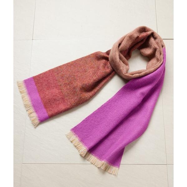 ニューヨーカー（NEWYORKER）/P．CORNILLON(ピー・コルニヨン) 配色マフラー