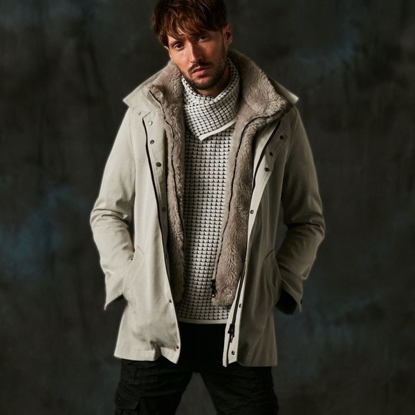 ハイダウェイ（HIDEAWAYS）/フード着脱２WAYスタンドコート