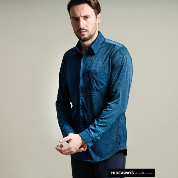 ハイダウェイ（HIDEAWAYS）/BIGバーク柄ジャカードシャツ