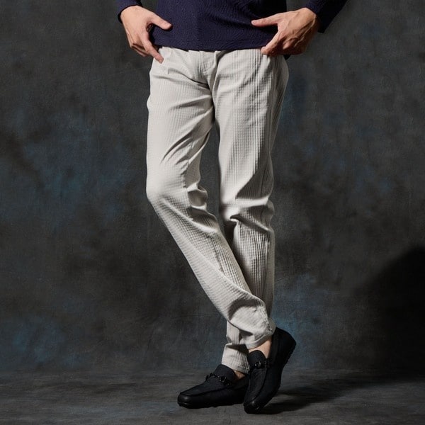 ハイダウェイ（HIDEAWAYS）/ガムストレッチジャカードパンツ