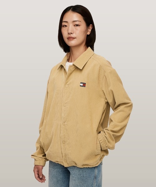 トミー ジーンズ（ JEANS）/バッジコーチオーバーシャツ