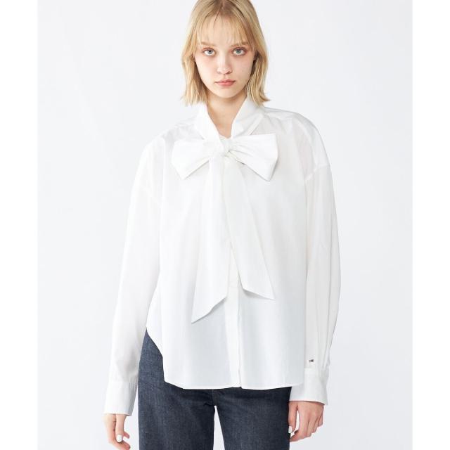 トミー ジーンズ（ JEANS）/SOFT CO BOW COLLAR LS SHIRT