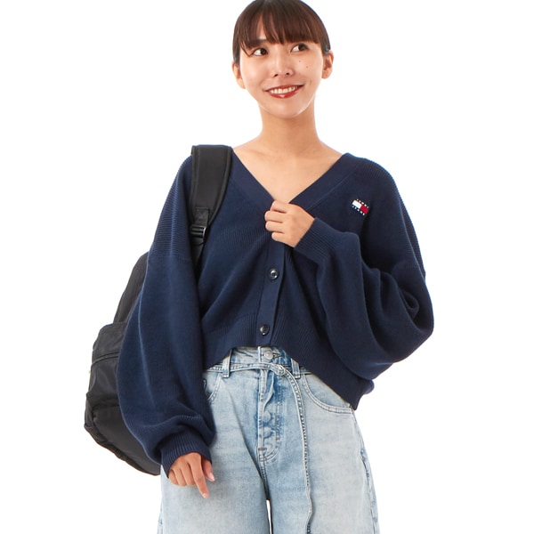 トミー ジーンズ（ JEANS）/フラッグバッジカーディガン