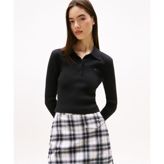 トミー ジーンズ（ JEANS）/エッセンシャルロングスリーブポロセーター