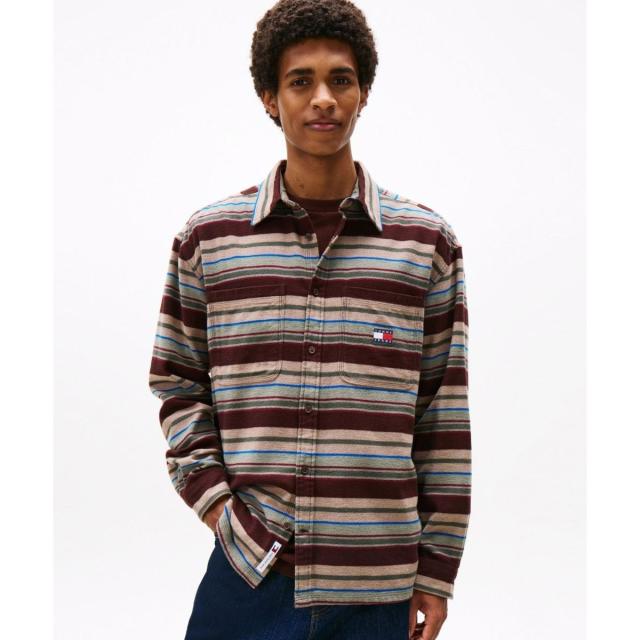 トミー ジーンズ（ JEANS）/ユーティリティフランネルオーバーサイズシャツ