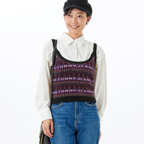 トミー ジーンズ（ JEANS）/フェアアイルニットキャミソール