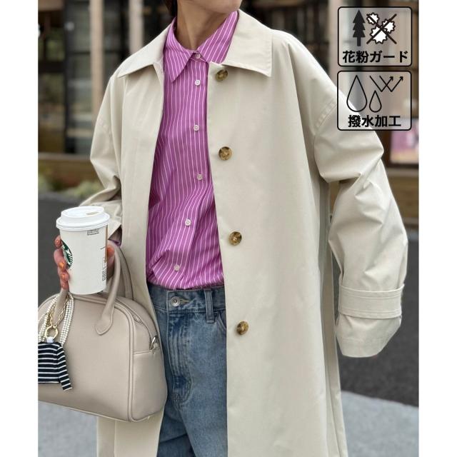 ロペピクニック（ROPE’ PICNIC）/【撥水・花粉ガード】ステンカラーコート/スプリングコート