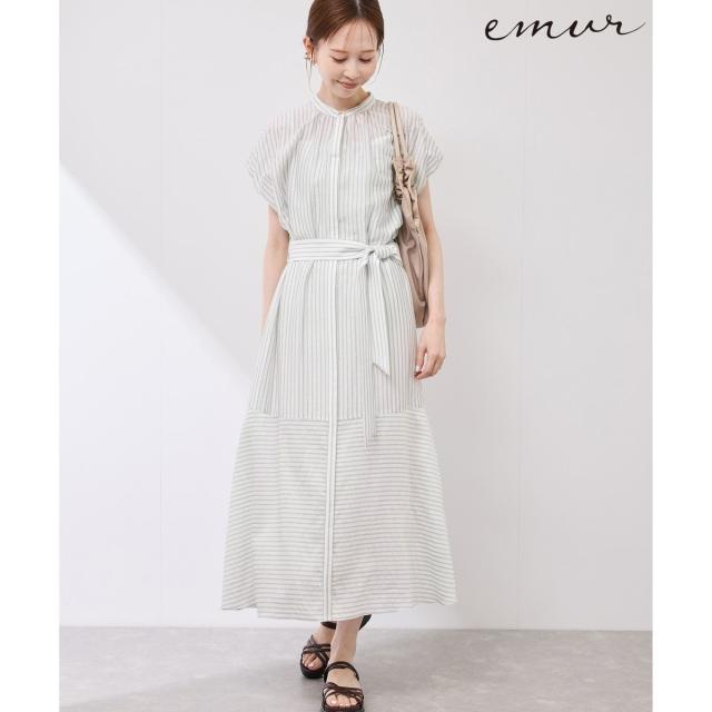 ロペピクニック（ROPE’ PICNIC）/emurシアードビーストライプシャツワンピ