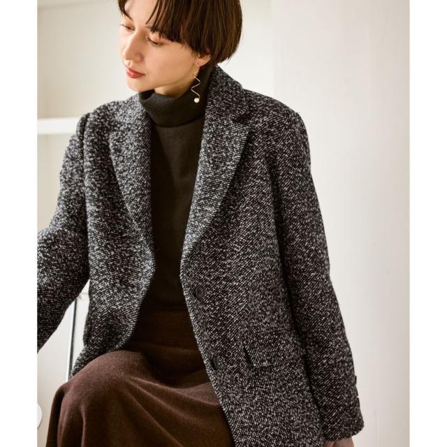 ロペピクニック（ROPE’ PICNIC）/ネップツイードテーラードジャコット