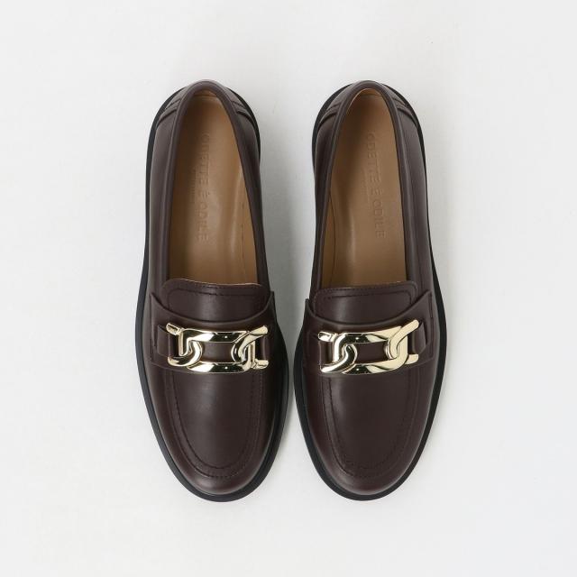 オデットエオディール（ODETTE Ｅ ODILE）/チェーンモチーフローファーフラット20↑