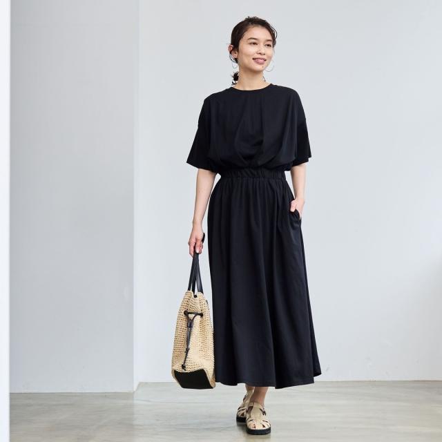 コーエン（coen）/【RONEL】クリアスムースギャザーワンピース