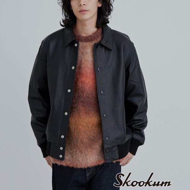 コーエン（coen）/SKOOKUM×coen別注バイロンカラーレザージャケット（WEB限定サイズ）