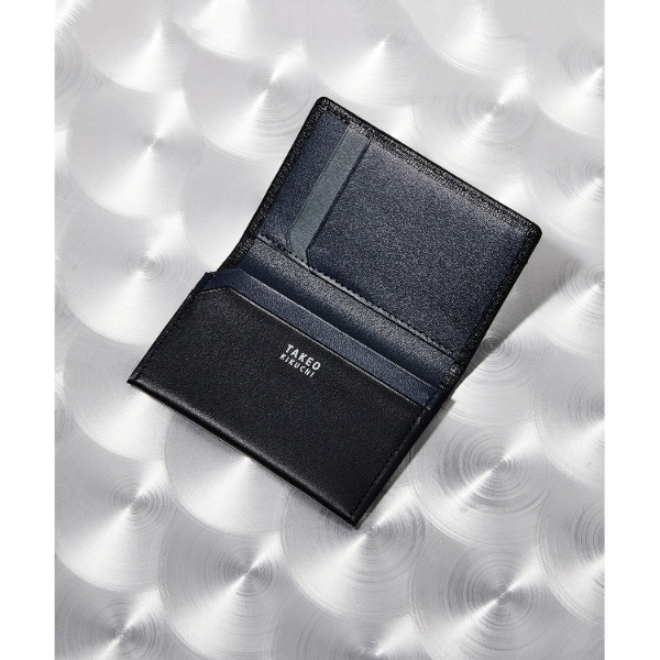 タケオキクチ（TAKEO KIKUCHI）/配色型押しレザー名刺入れ&ICカード段付き