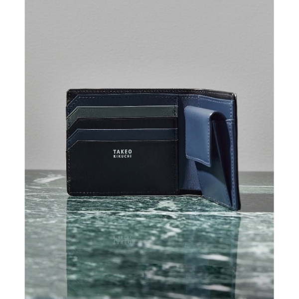 タケオキクチ（TAKEO KIKUCHI）/配色型押しレザー 2つ折り財布