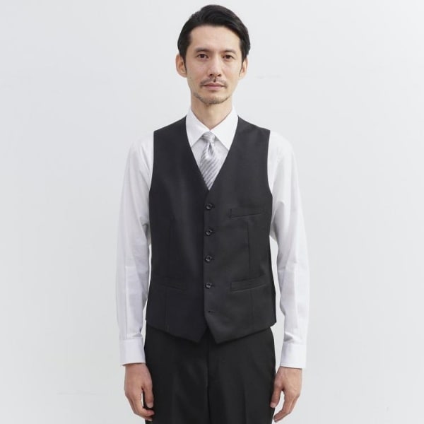 タケオキクチ（TAKEO KIKUCHI）/【冠婚葬祭3ピース対応】サージ ベスト