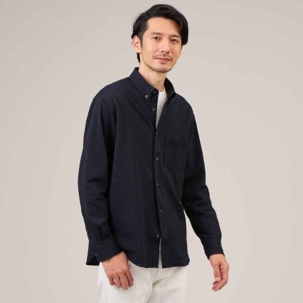 タケオキクチ（TAKEO KIKUCHI）/【抗菌防臭シーズンレス】シアサッカー ジャージシャツ