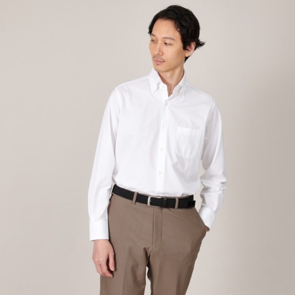 タケオキクチ（TAKEO KIKUCHI）/ハイゲージ オックス ボタンダウンシャツ