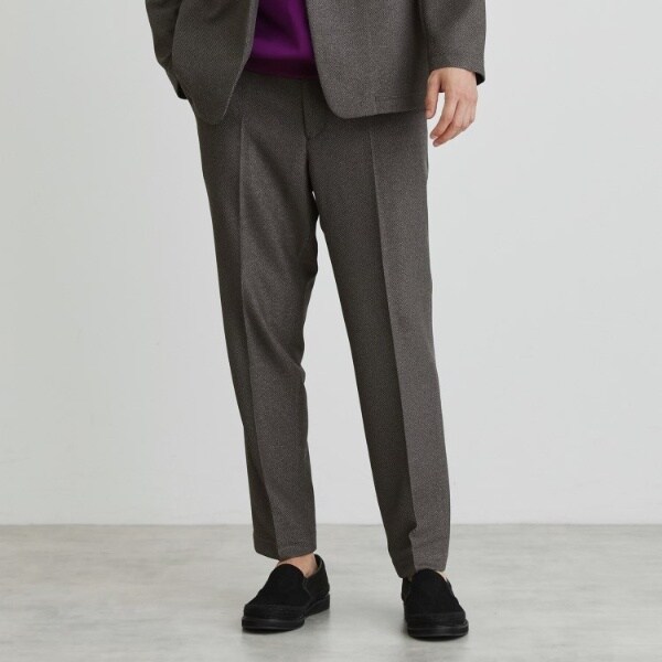 タケオキクチ（TAKEO KIKUCHI）/【尾州織】後染め ドビーメッシュ イージーパンツ