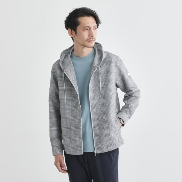 タケオキクチ（TAKEO KIKUCHI）/【軽羽織】カラミ織り フード羽織りシャツ