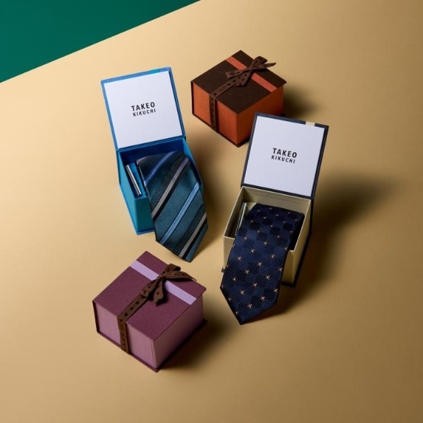 タケオキクチ（TAKEO KIKUCHI）/【BOXセット】ベーシックネクタイ＆タイバー